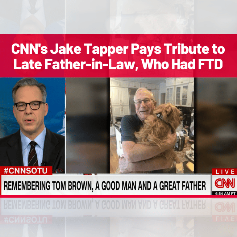 CNN's Jake Tapper Pays Tribute to Late Father-in-Law, Who Had FTD | AFTD