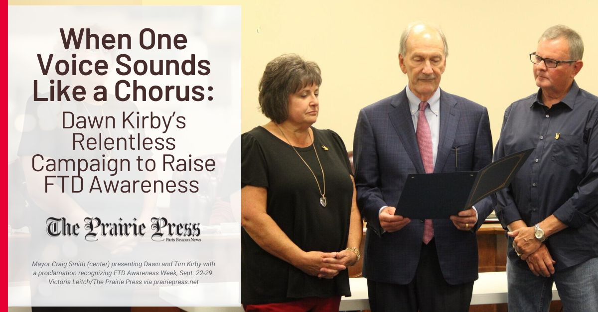 Dawn Kirby’s Relentless Campaign to Raise FTD Awareness