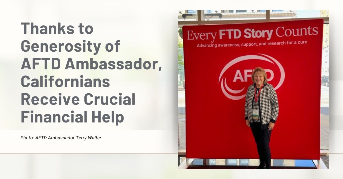 Thanks to Generosity of AFTD Ambassador, Californians Receive Crucial ...