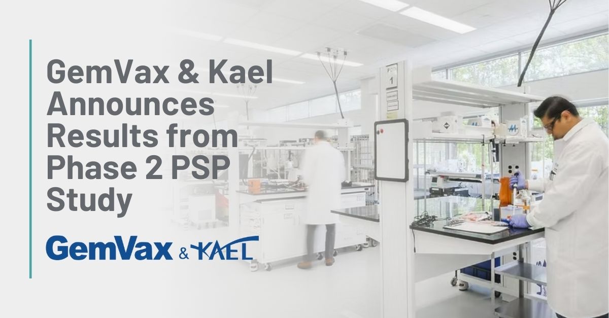 GemVax & KAEL Announces Results from Phase 2 PSP Study | AFTD